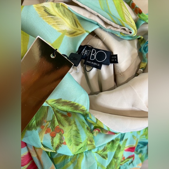 PatBO | Dresses | Patbo Tropicalia Vneck Ruffle Maxi Dress | Poshmark